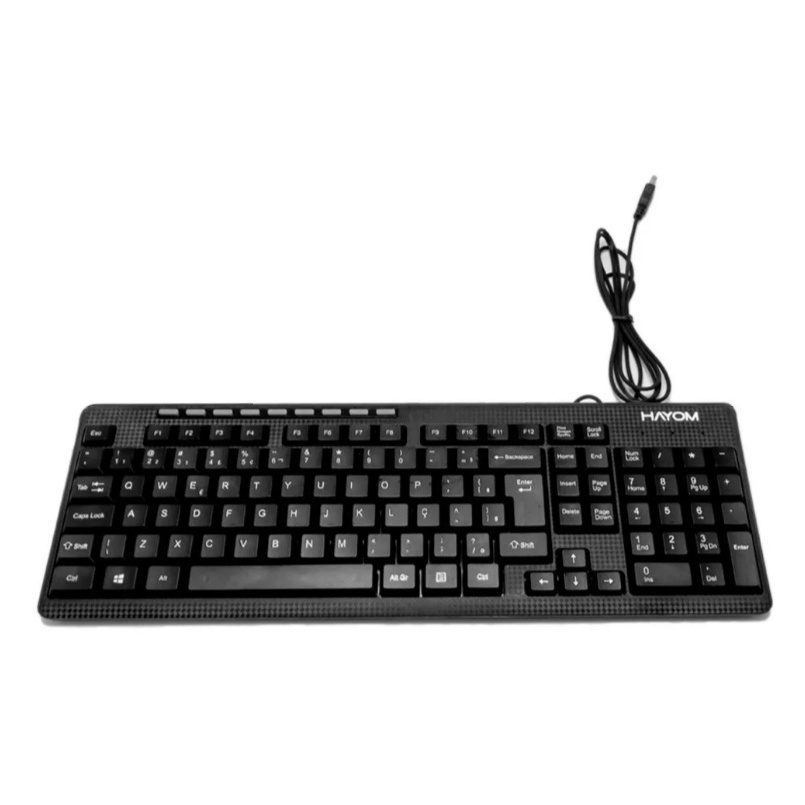 Teclado Home Office Padrão Hayom Tc3200 Multimídia Preto | Shopee Brasil