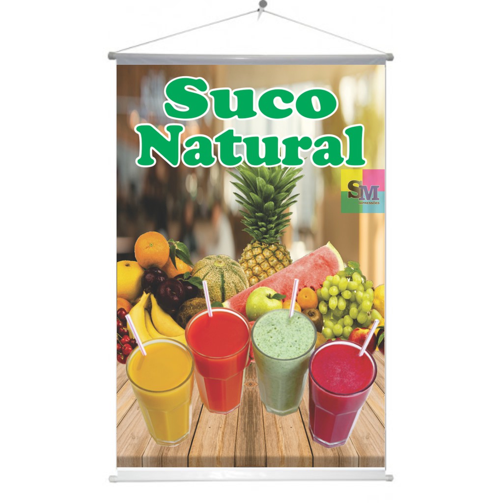 Banner 40x60 Suco Natural n25 | Shopee Brasil