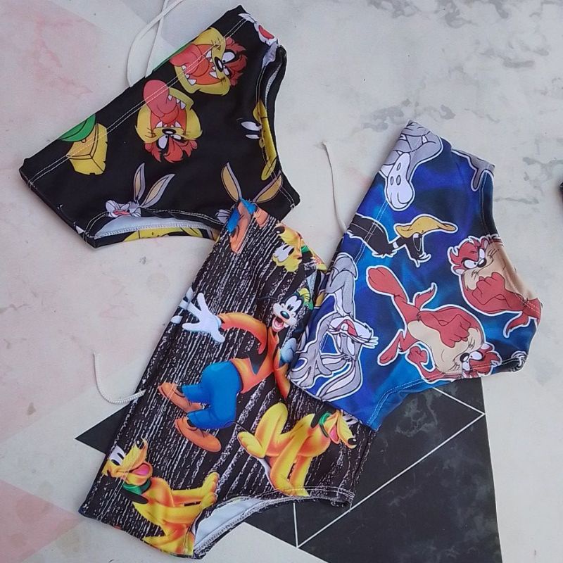 sunga de praia infantil de menino pesornagem Pato Donald Superman ...