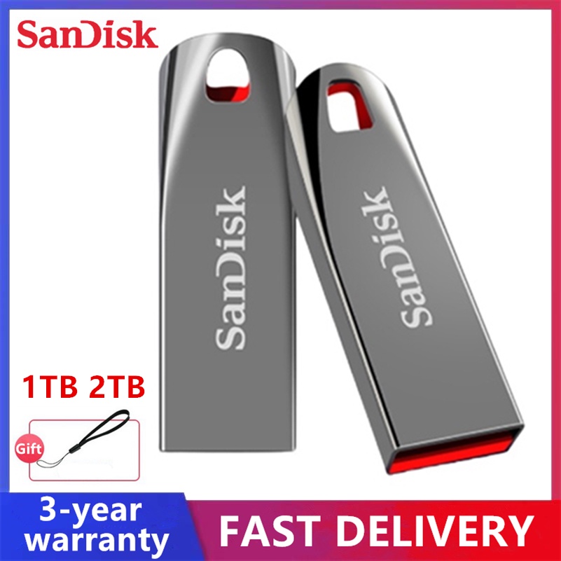 Sandisk Mini Pen Drive 128GB 256GB 512GB 1TB 2TB USB3.0 Flash | Shopee ...