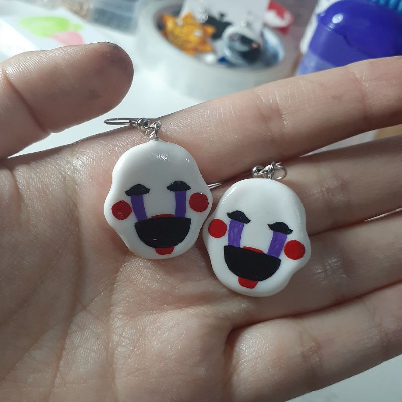 brincos da puppet do game Five Nights at Freddy's/Fnaf | Shopee Brasil
