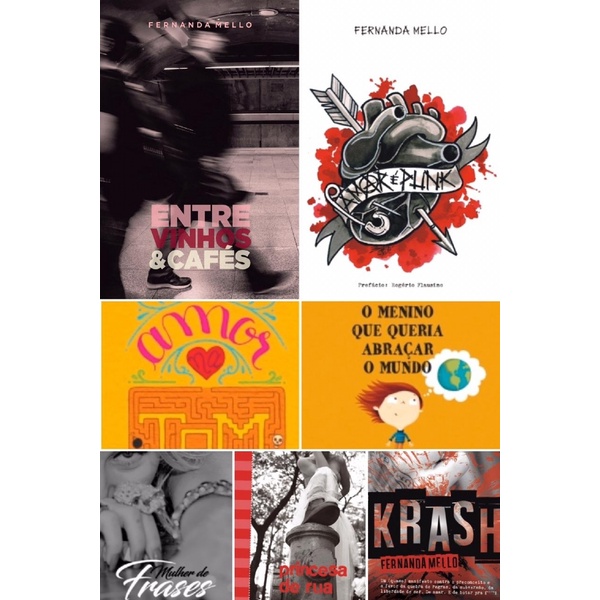 Kit 7 livros Fernanda Mello | Shopee Brasil