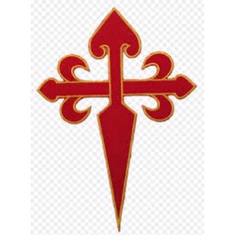 Patch bordado bandeira cruz cavaleiro templário com carrapicho, para ...