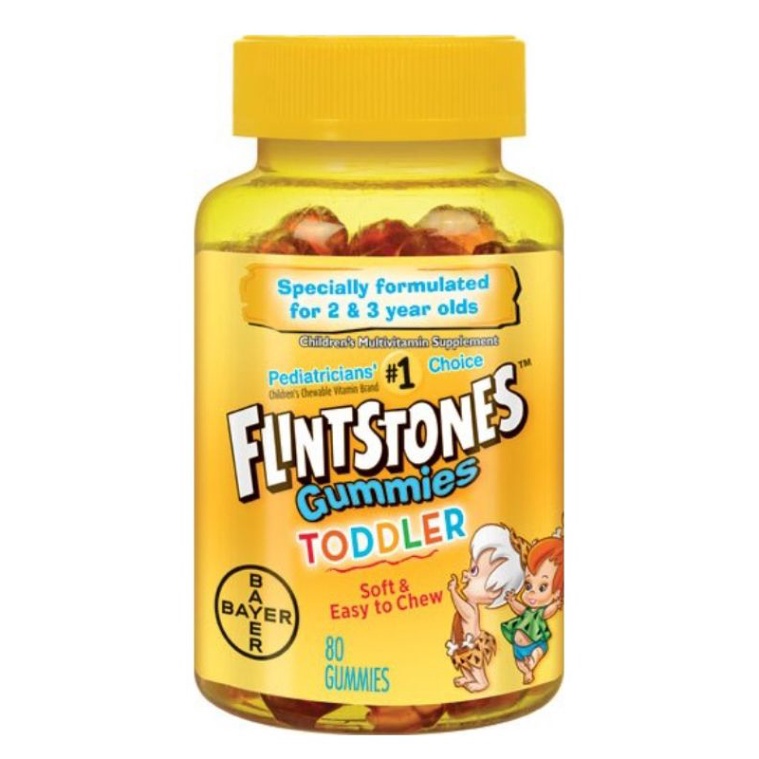 Vitamina infantil Bayer Flintstones 80 mastigaveis livre de corantes e ...