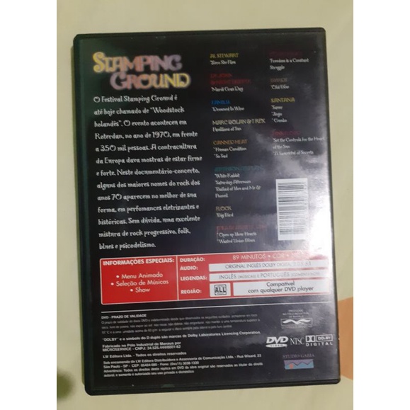 Dvd Stamping Ground - Show Com os Maiores Nome do Rock. | Shopee Brasil