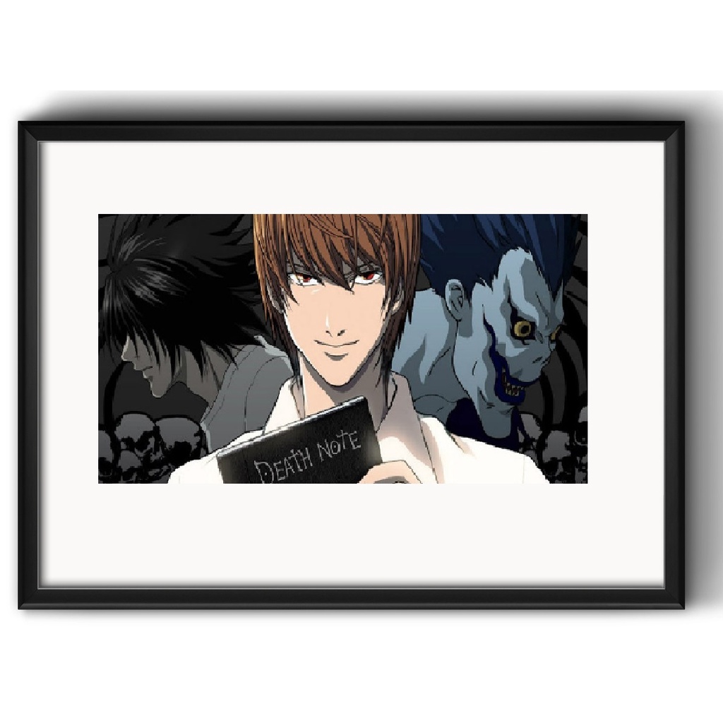 Placas decorativas quadros - Animes em MDF - Death note | Shopee Brasil