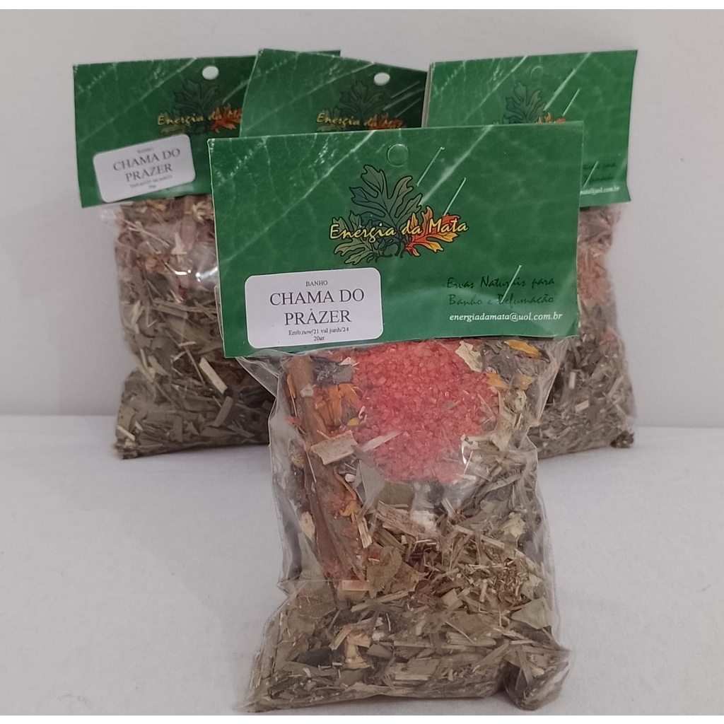 Banho de Ervas Chama do Prazer - Energia da Mata | Shopee Brasil