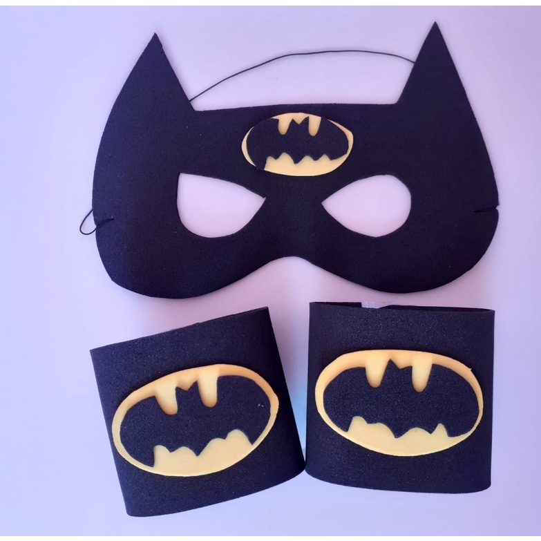 10 Máscaras Batman+ 10 Braceletes em EVA/ para festas | Shopee Brasil
