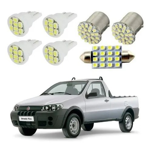 Kit Lâmpadas Led Fiat Strada 2007 2008 2009 2010 2011 2012 2013 ...