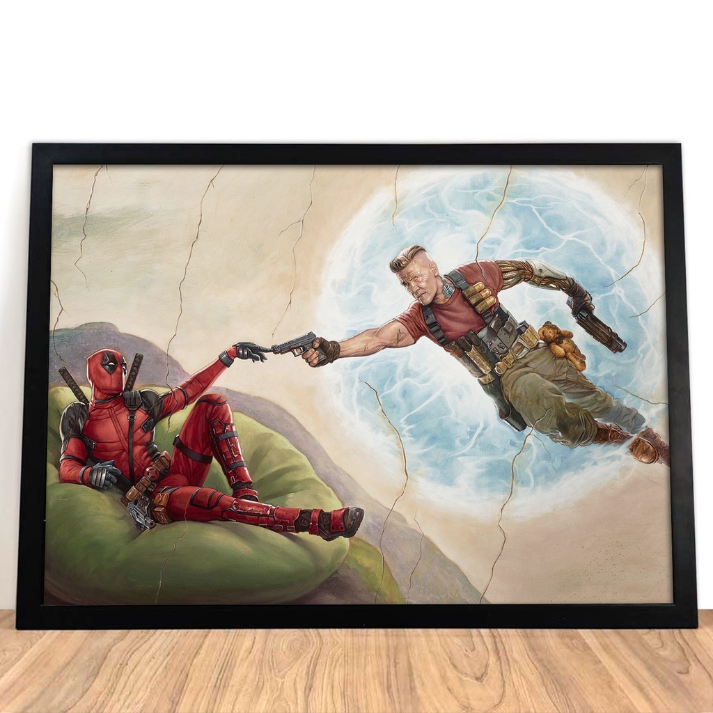 QUADRO DEADPOOL 2 MARVEL A4 (24x33 cm - Com vidro) | Shopee Brasil