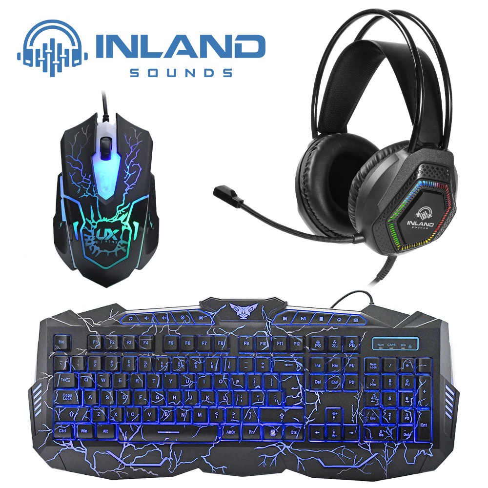 Teclado Mouse Headset Gamer Xblaster V688 Led PS4/X-one Pc | Shopee Brasil