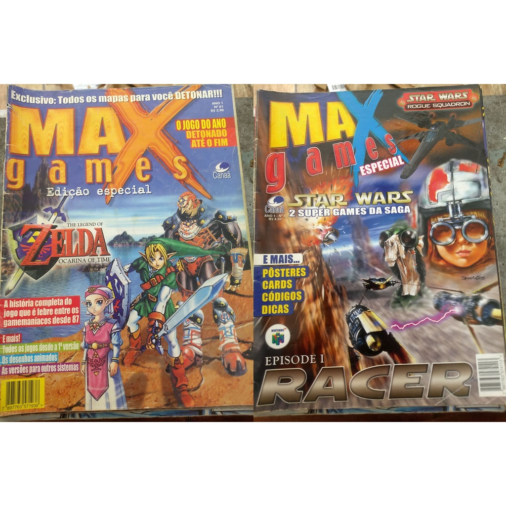 Revista Max Games Especial Nº 01 ao Nº 3 | Shopee Brasil
