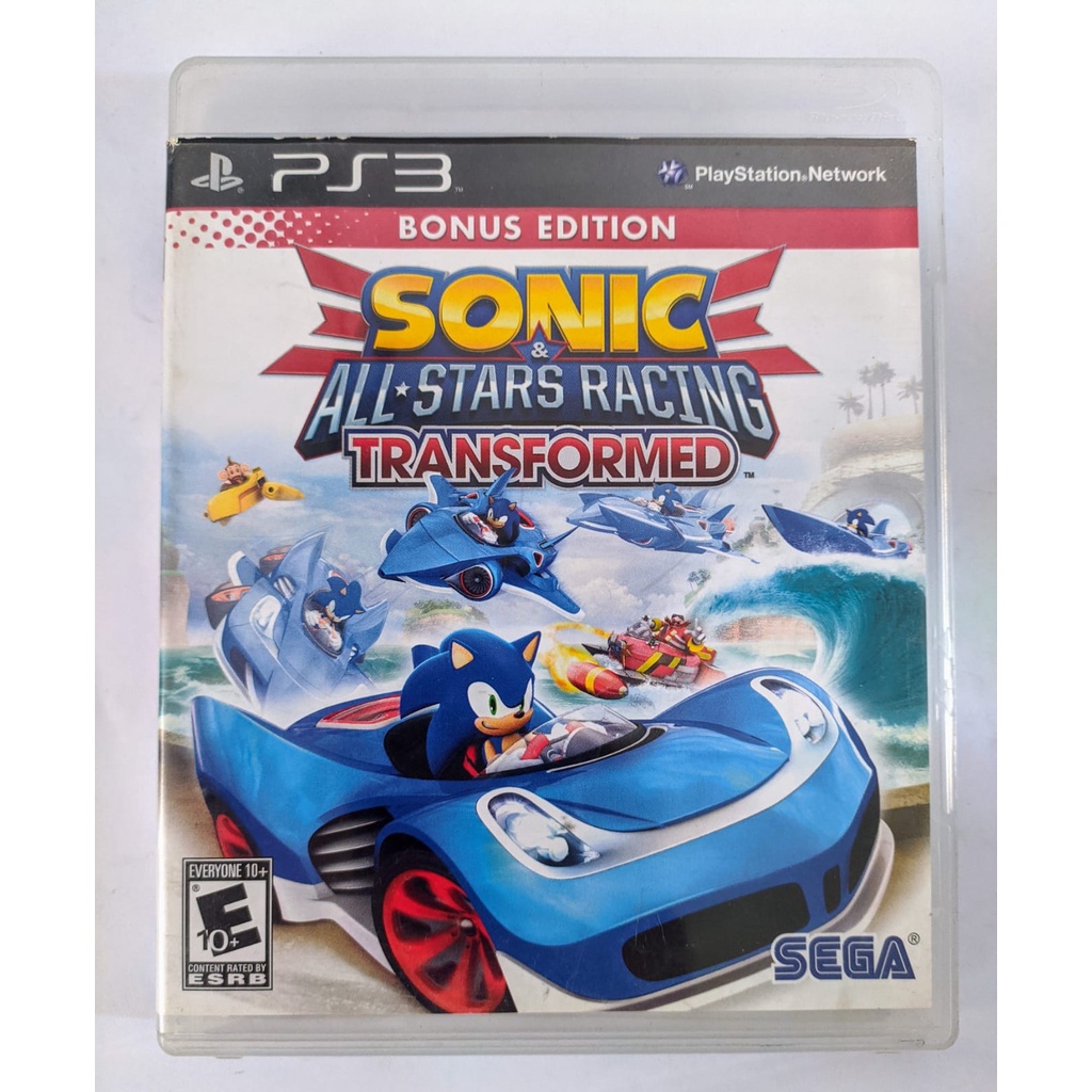 Sonic & All-Stars Racing Transformed PS3 Original Mídia Física - Pronta ...
