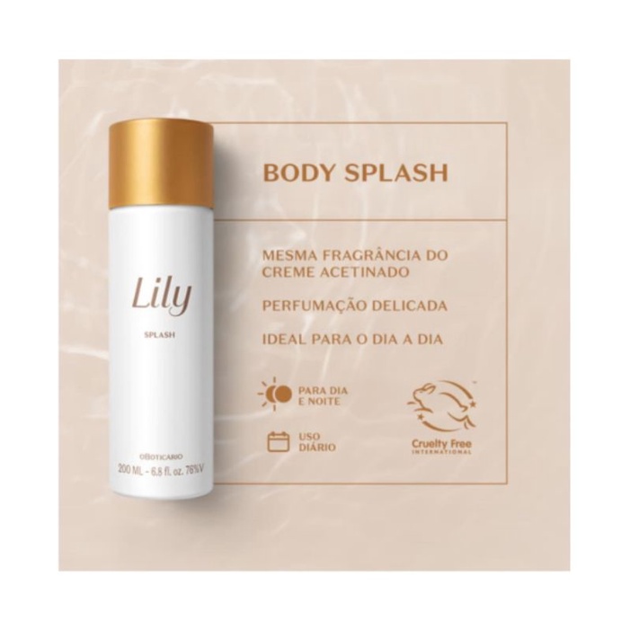 Body Splash Lily O Boticário 200ml. | Shopee Brasil