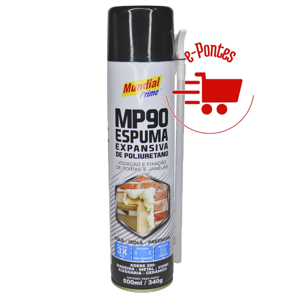 Espuma de Poliuretano 500ml./340g. Mundial Prime | Shopee Brasil