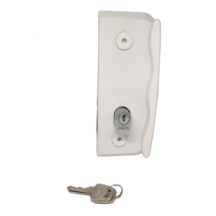 Fechadura Bico-de-papagaio Para Porta De Vidro De Correr Al Branco ...