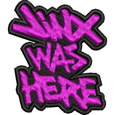 Jinx Was Here Patch termocolante bordado | Shopee Brasil