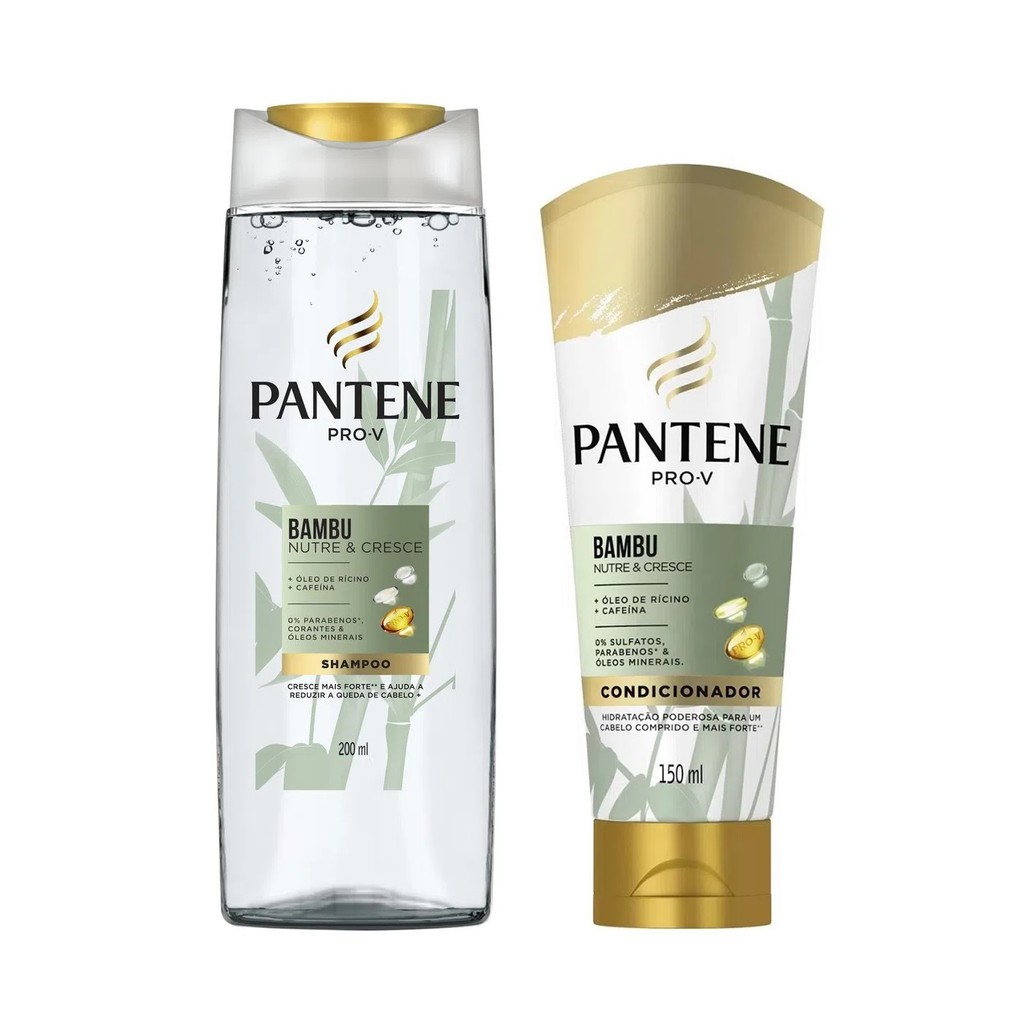 Shampoo + Condicionador Pantene Bambu Nutre & Cresce | Shopee Brasil