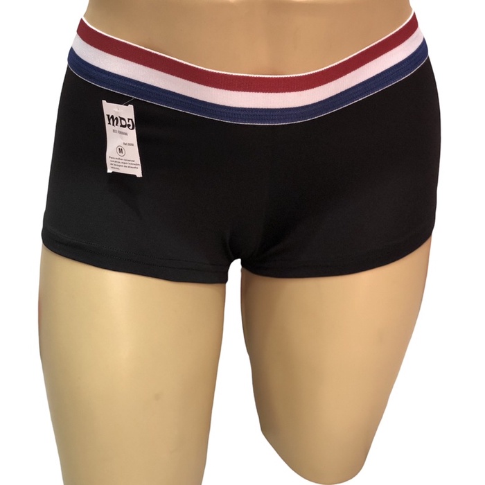 Calcinha Cueca Box Feminina de Microfibra Adulto Short Shortinho Boxer Multiuso Confortável ...