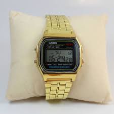 Relógio Digital Led Unissex Casio WR estilo Retro vintage aço ...