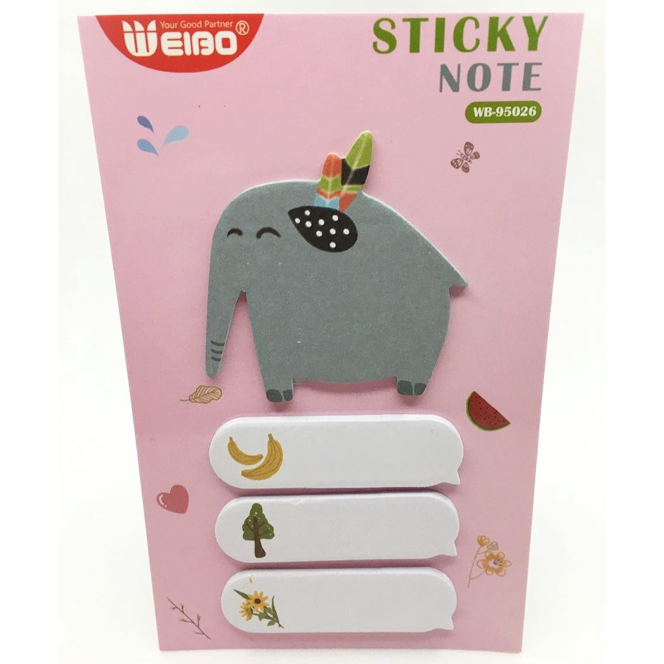 Bloco adesivo post it - Bichinhos | Shopee Brasil