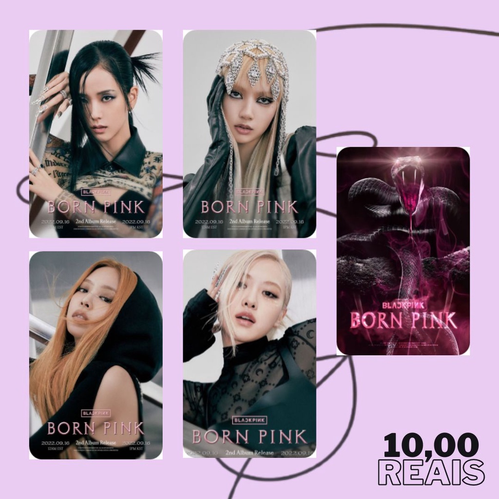Photocards BlackPink - Born Pink | Shopee Brasil