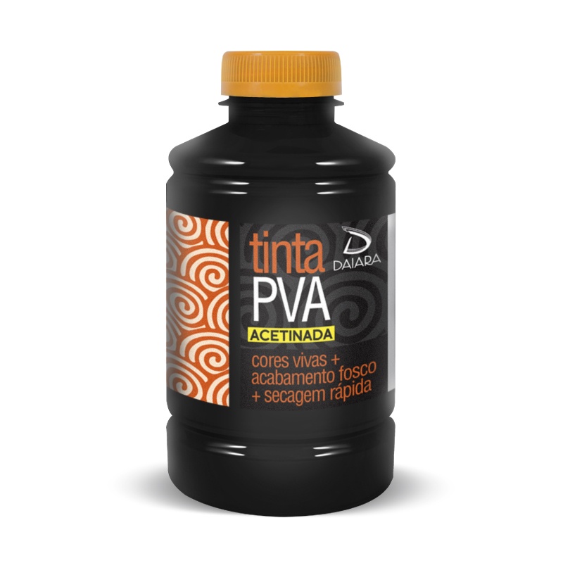 Tinta Pva Preto Fosca 500 Ml Daiara | Shopee Brasil