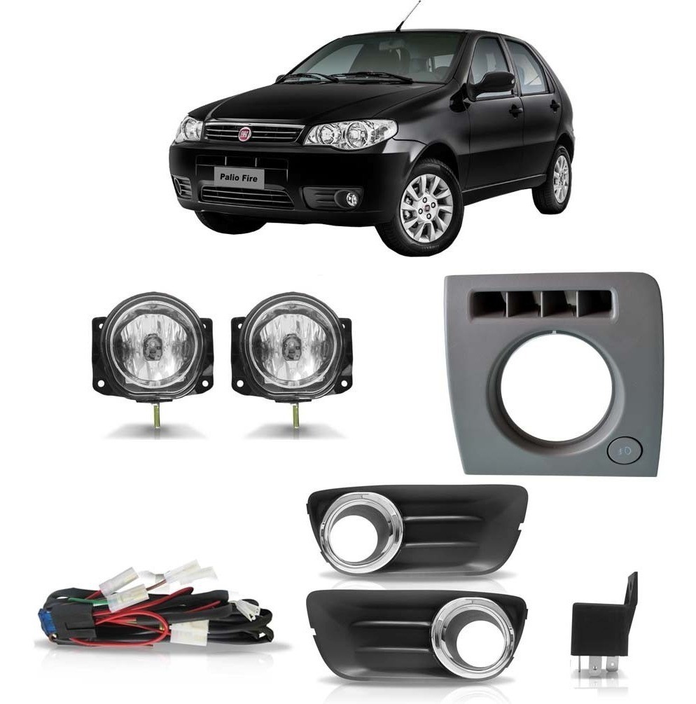 Kit Farol Milha Palio Fire 2014 2015 Botão E Farol Original | Shopee Brasil