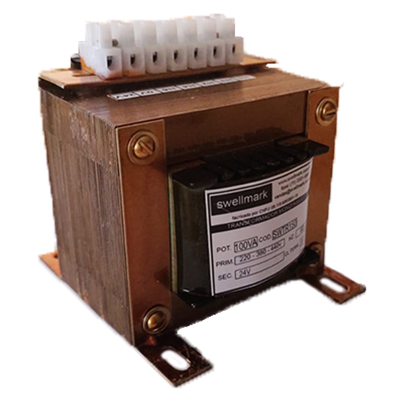 Transformador Monofásico de Comando 220V/380V/440V X 24V 100VA | Shopee Brasil