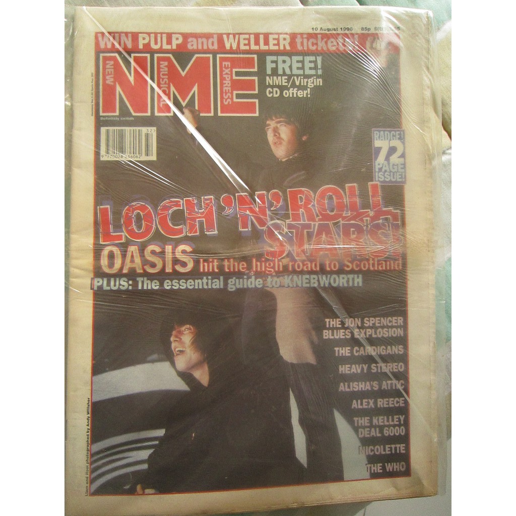 Revista Nme New Musical Express 10-08-1996 - The Who - Oasis | Shopee ...