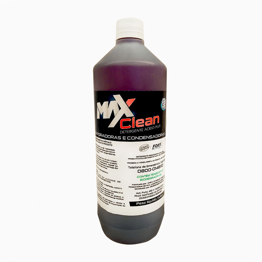 Detergente Acido Max Clean 1 Litro | Shopee Brasil