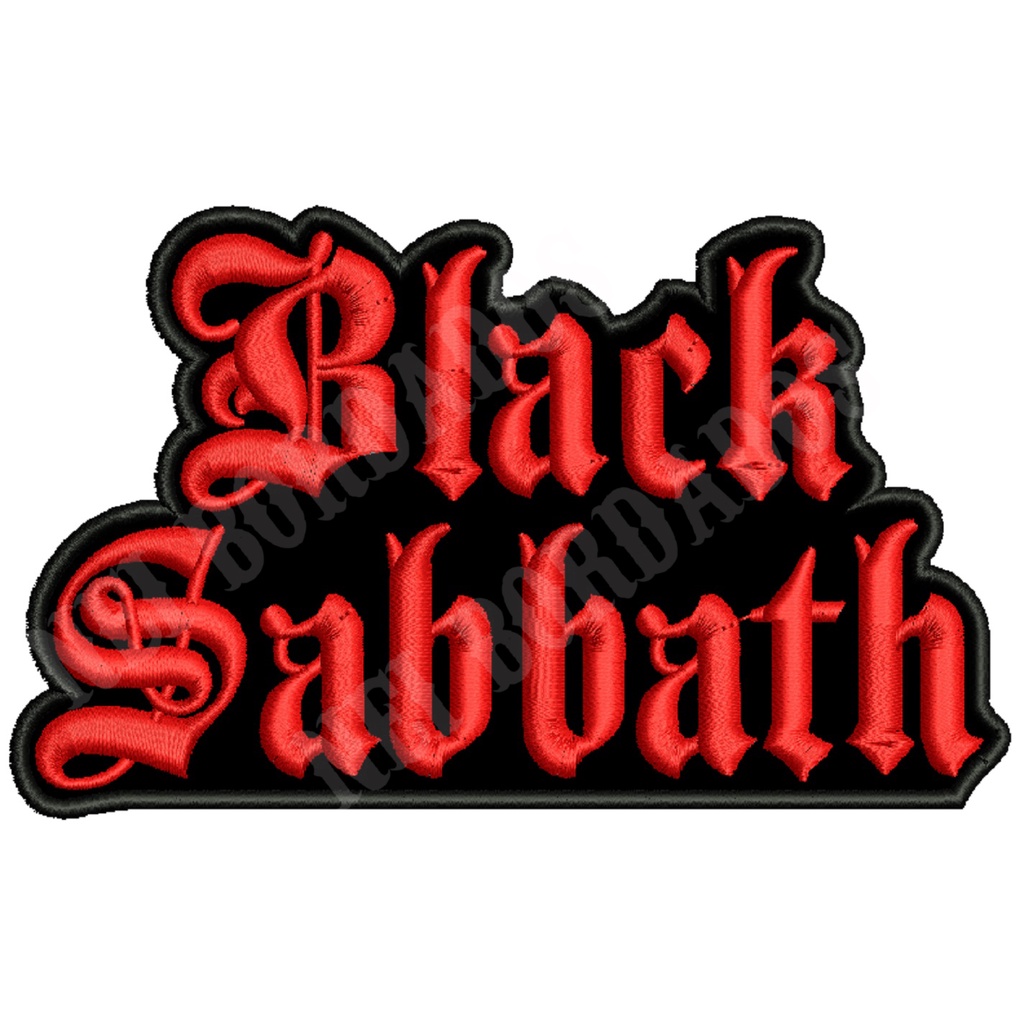 Patch Bordado Banda Black Sabbath Logo Novo (Rock, Metal). | Shopee Brasil