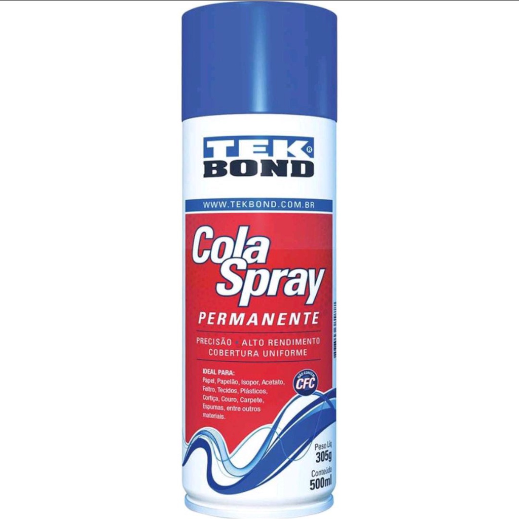 Cola Spray Permanente Tekbond - 305g/500ml | Shopee Brasil