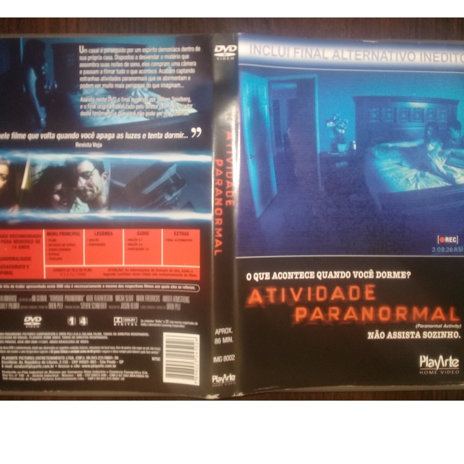 DVD ORIGINAL - FILME - ATIVIDADE PARANORMAL 1 | Shopee Brasil