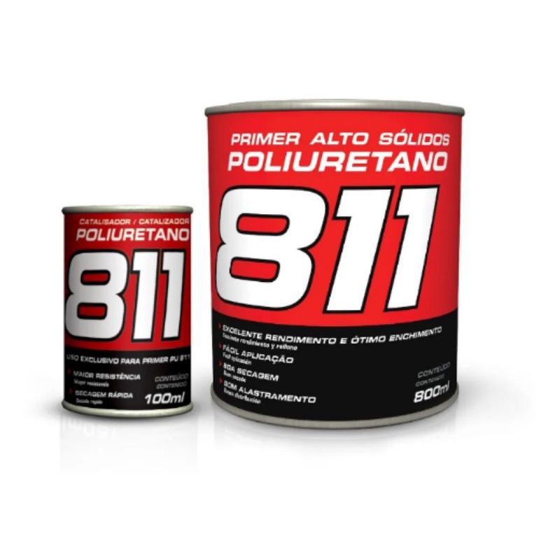 Primer Hs Pu 811 Automotivo 800ml C/ Catalisador Maxi Rubber | Shopee Brasil