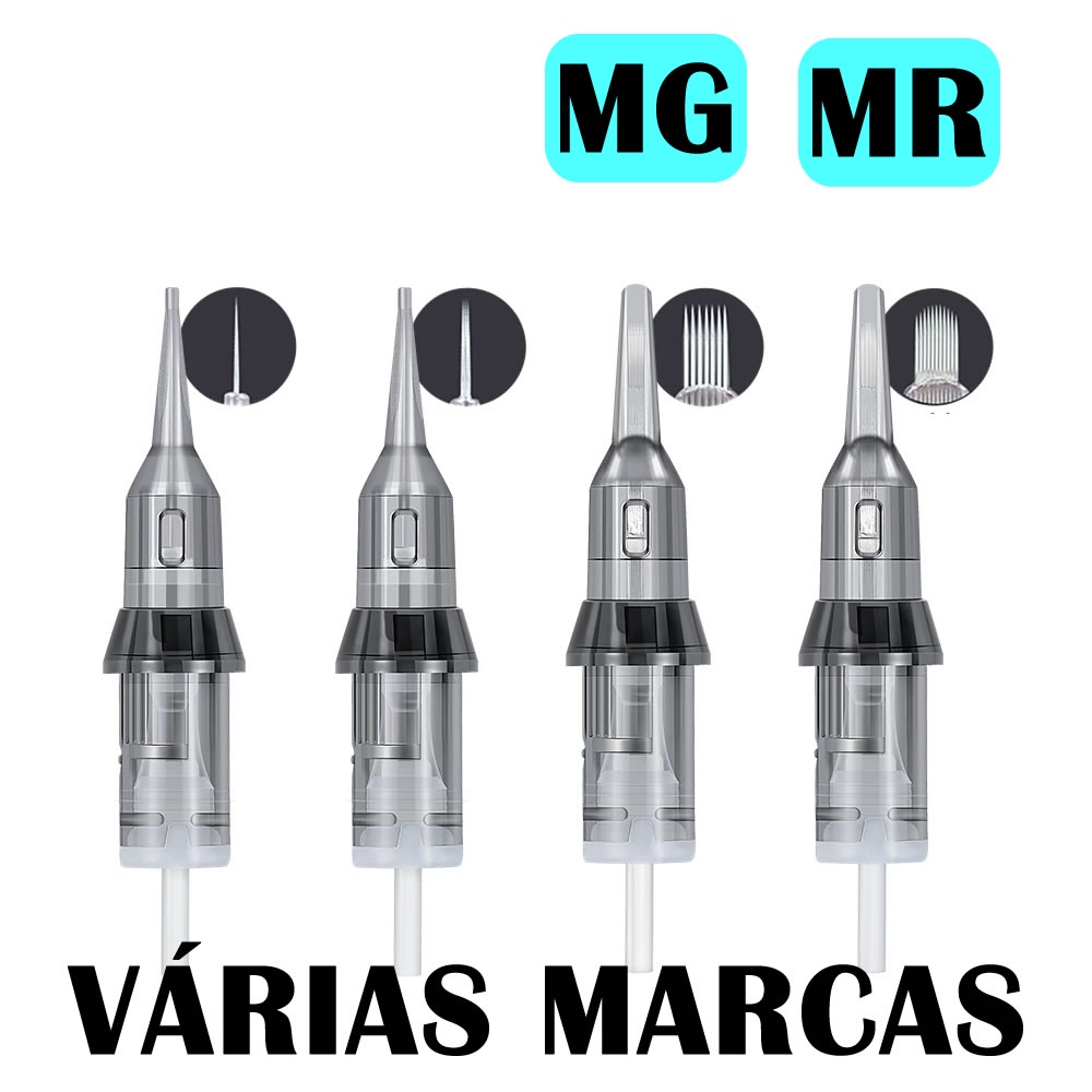 Cartucho Universal Para Tatuagem Magnum Pintura Reta Curvada 1 Unidade ...