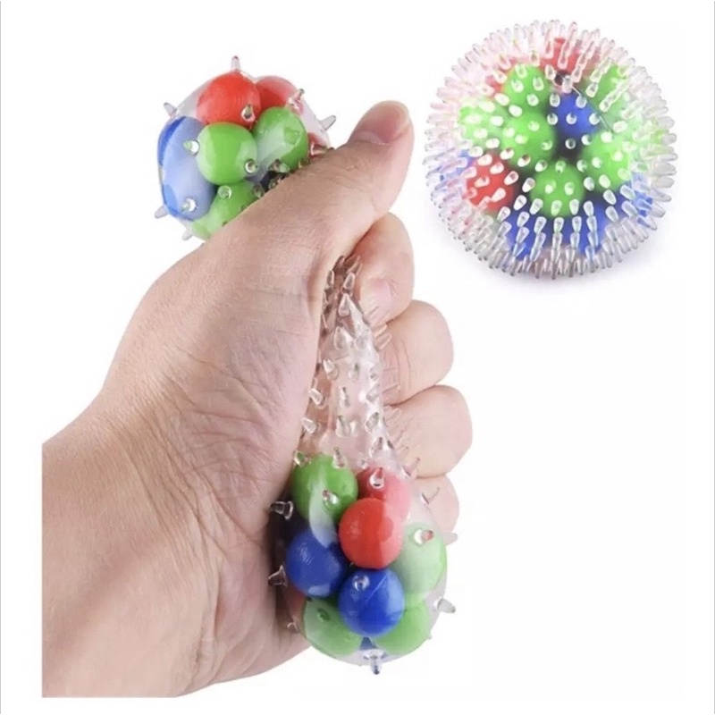 Squishie Stress Ball Com Orbeez Fidget Toy Bola Sensorial Alívio ...