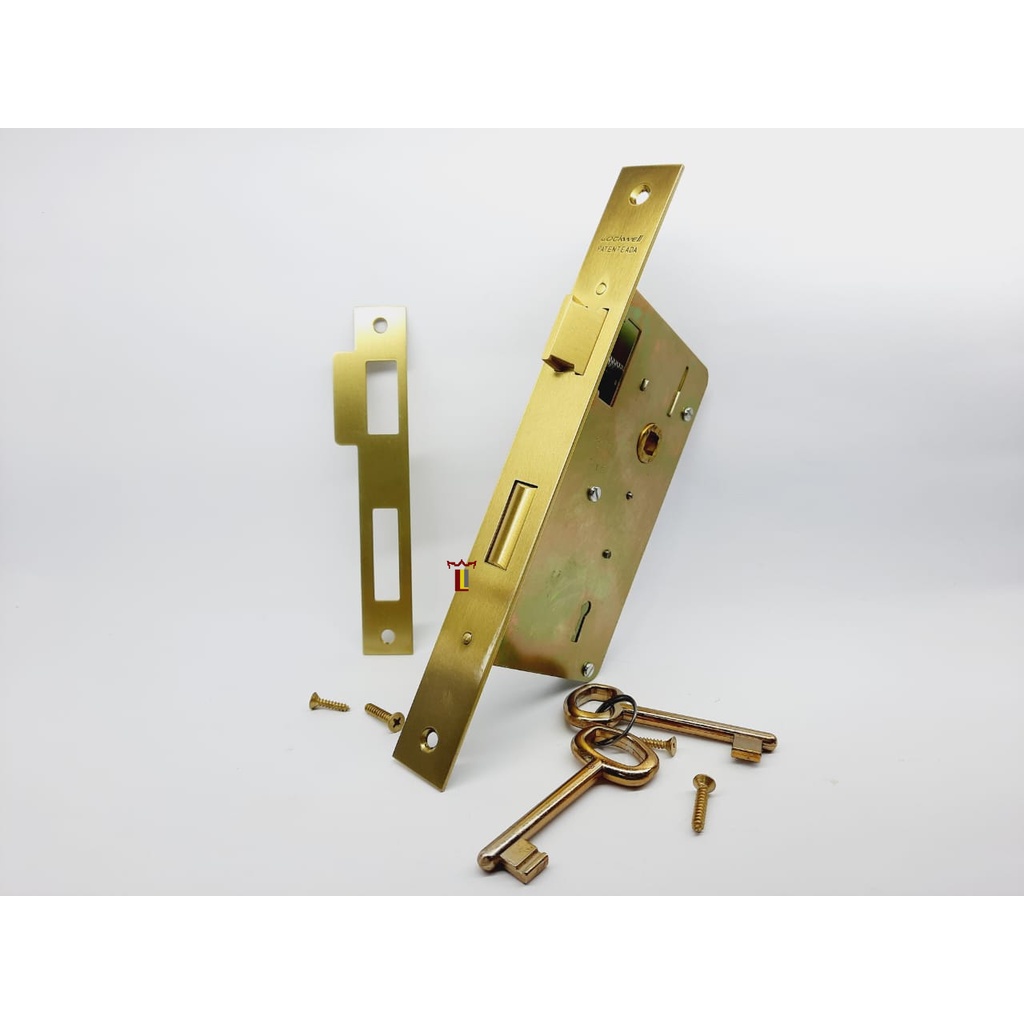 Fechadura Lockwell Maquina Plus 55mm Interna Latão Polido | Shopee Brasil
