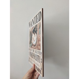 Quadro Plaquinha mdf one piece,cartaz procurado, poster one piece ...