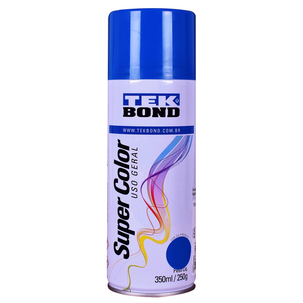 Tinta Spray Aerosol Uso Geral Azul 350 ml / 250 g | Tekbond | Shopee Brasil
