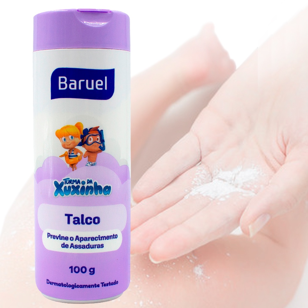 Talco Polvilho Baruel Turma Da Xuxinha Infantil Previne Assaduras 100g ...