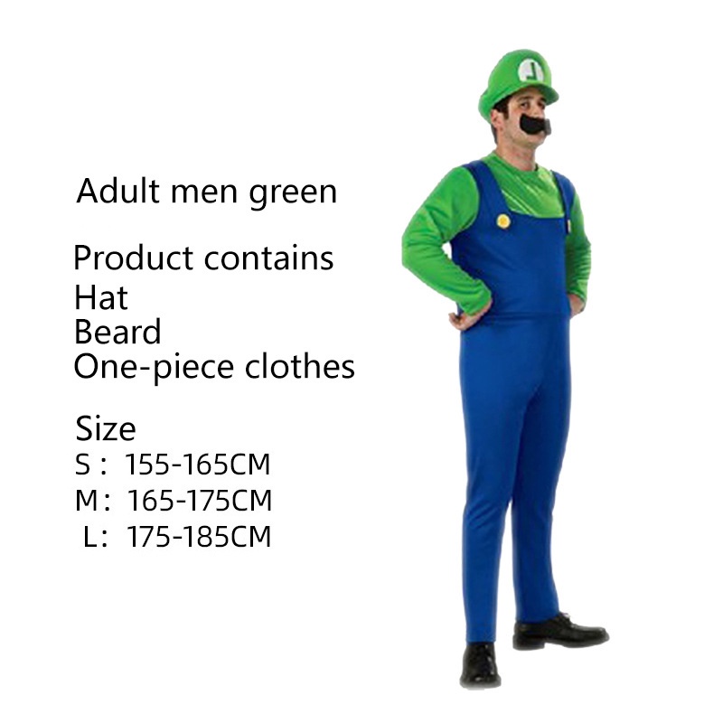 Super Mario Traje Adulto Crianças Anime Cosplay Do Desempenho De ...
