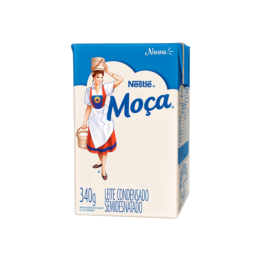 Leite Moça Condensado Semi Desnatado Nestle Caixa 340g | Shopee Brasil