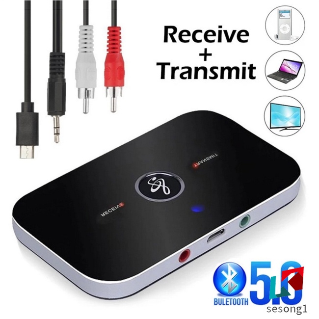 Receptor Transmissor 2-Em-1 B6 Bluetooth 5.0/De Música De 3,5mm Som ...