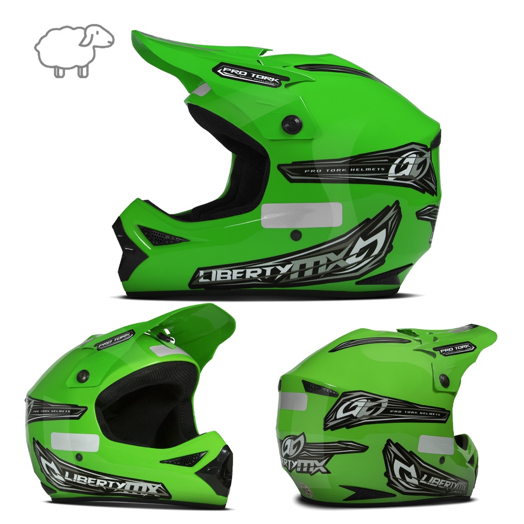 Capacete De Motocross Trilha Cross Enduro Pro Tork Liberty Mx Pro ...