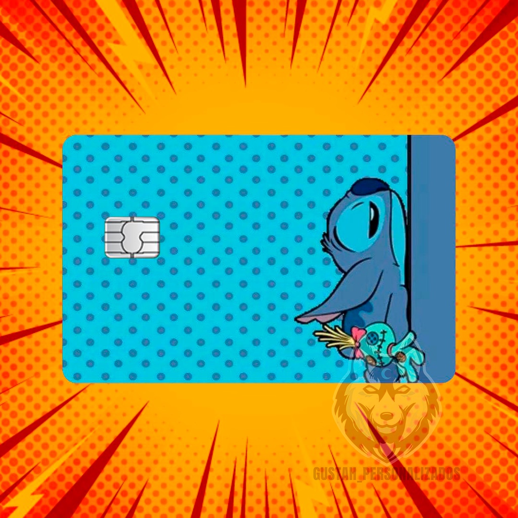 Adesivo para Cartão de Crédito e Débito, Skin com o tema lilith stitch ...