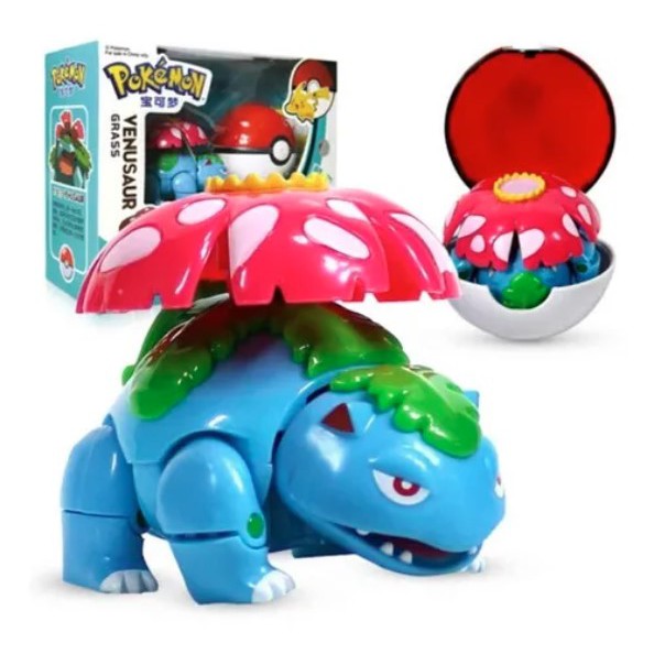 Brinquedo Pokemon Venusaur Dentro De Pokebola Tamanho Real | Shopee Brasil