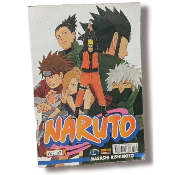 Mangá Naruto Volume 37 PANINI COMICS 1º Edição | Shopee Brasil