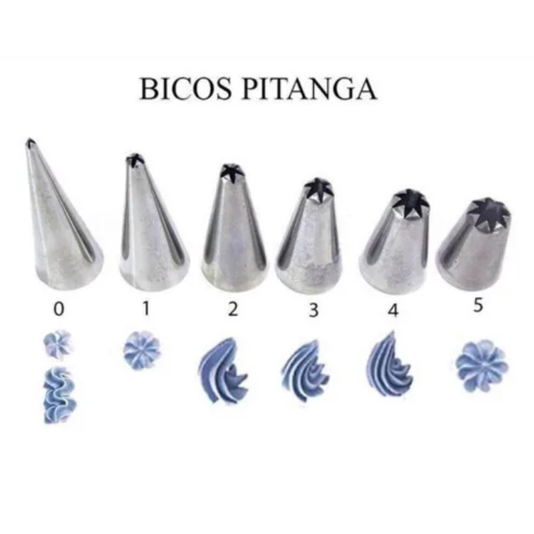 Kit Bico Pitanga 2d - 6 Peças - Bicos tamanho Grande | Shopee Brasil