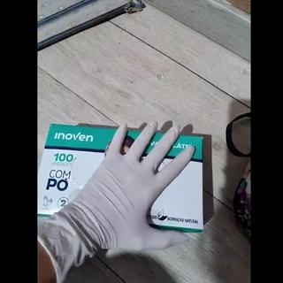 Luva Latex Procedimento C/ Po Inoven 100 unidades Luva multiuso (ENVIO ...